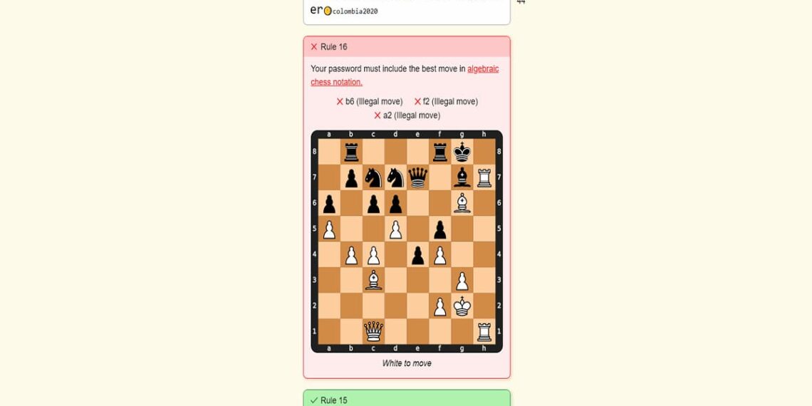 How To Make The Best Move In Algebraic Chess Notation In The Password Game Game Sandwich 1883