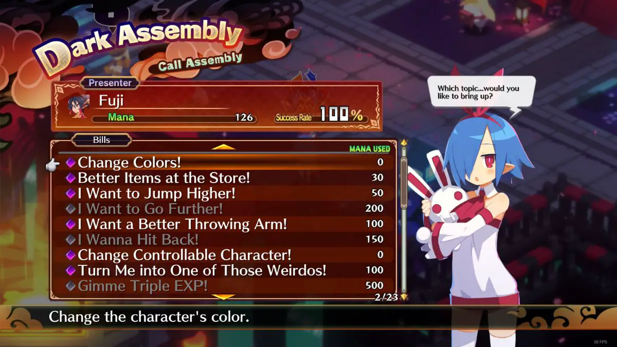 Disgaea 7 - How to change costume - Game Sandwich