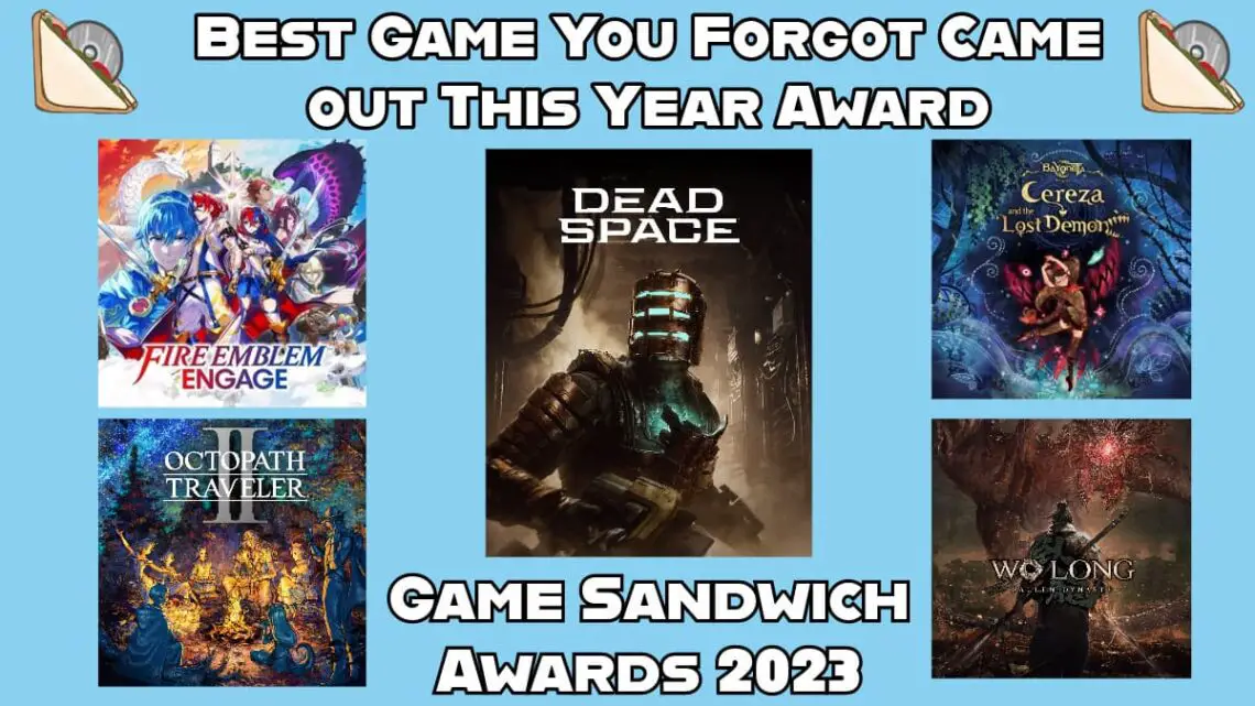 Best Game You Forgot Came out This Year Award - Game Sandwich
