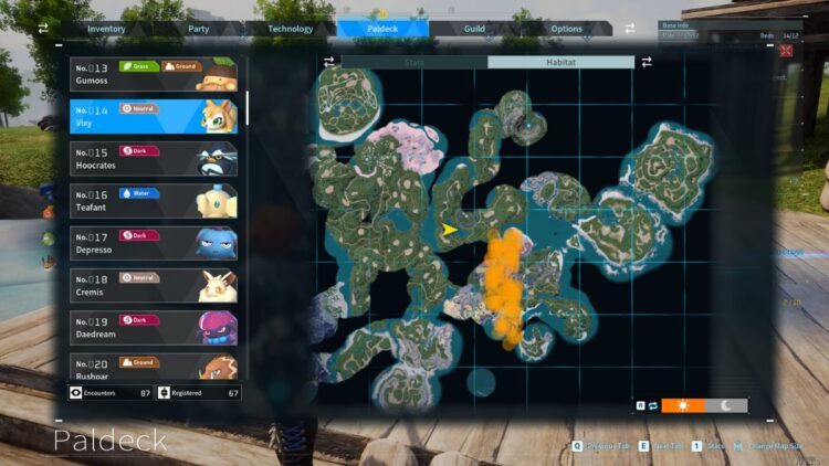 Palworld Vixy - Where to find Vixy on Palpagos Island - Game Sandwich