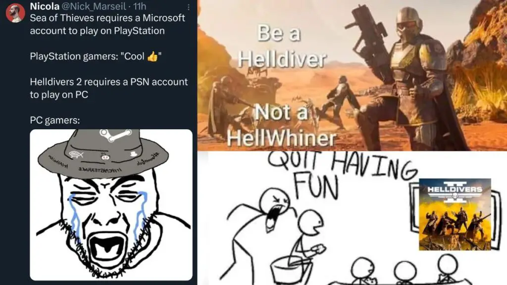 There are clear divides in the Helldivers 2 community that Sony ...